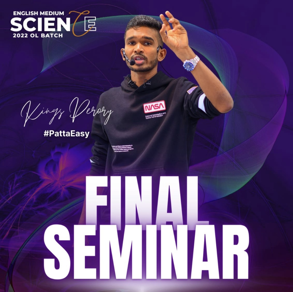 SCIENCE FINAL SEMINAR – 2022 OL Batch – Farade Education